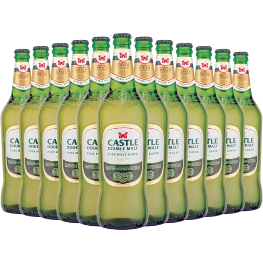 Castle Double Malt Pure Malt Lager Beer Bottles 12 x 660ml – H2O Liquor ...
