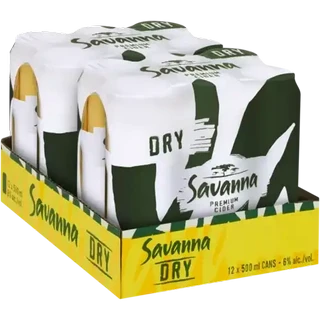 Savanna Dry Premium Cider Cans 24 x 500ml – H2O Liquor Store